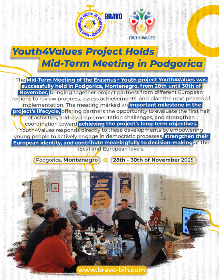 Youth4Values Project Holds Mid-Term Meeting in Podgorica, Advancing ...